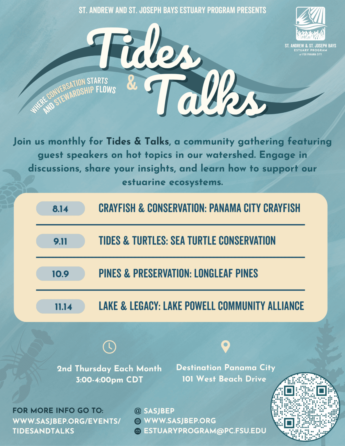 Tides & Talks | St. Andrew & St. Joseph Bays Estuary Program